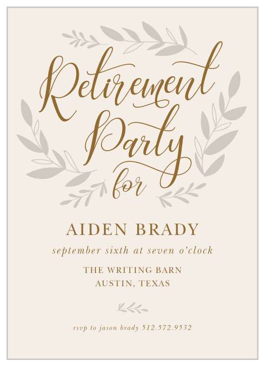 Retirement Breakfast Invitation "A New Adventure Awaits" Retirement