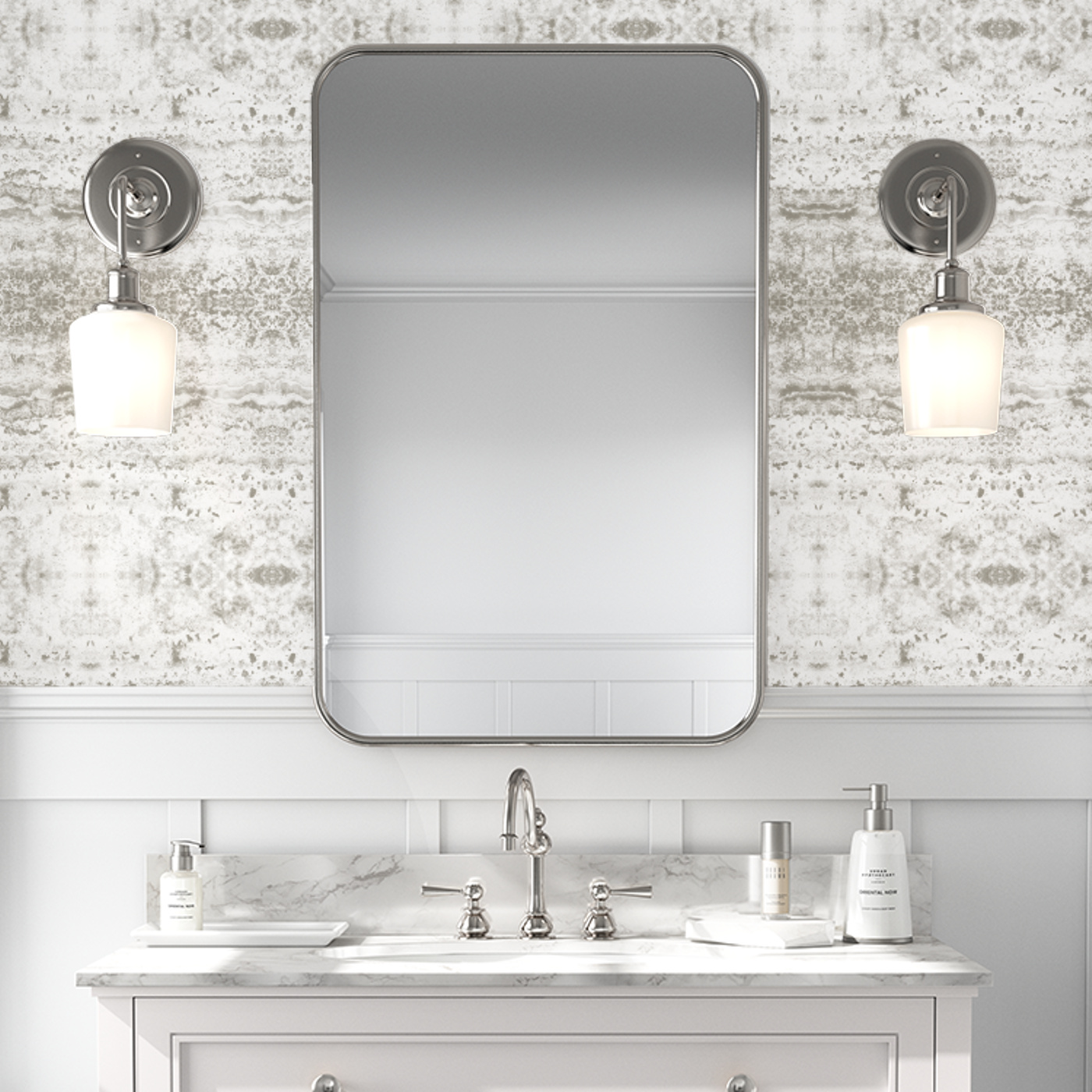Reflective Stone Peel And Stick Removable Wallpaper | Love vs. Design
