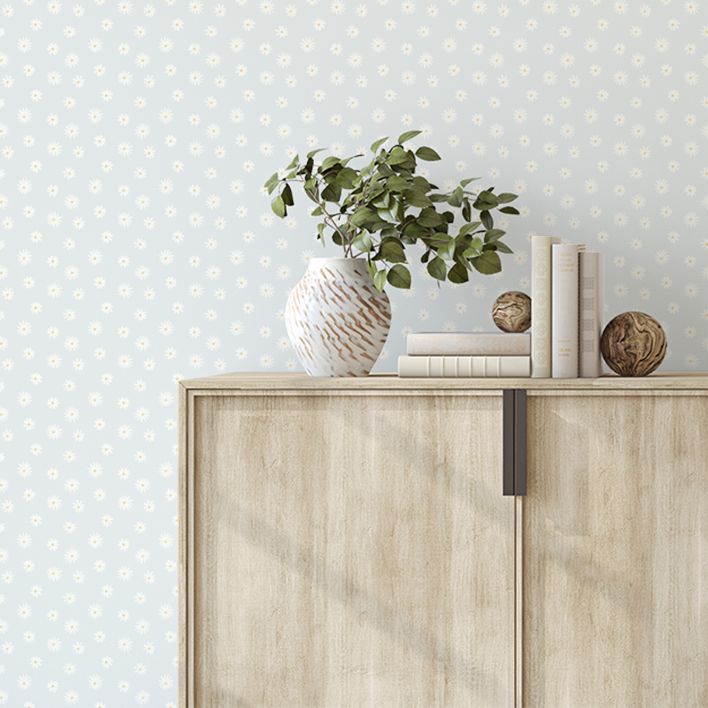 Bitty Daisy Peel And Stick Removable Wallpaper | Love vs. Design