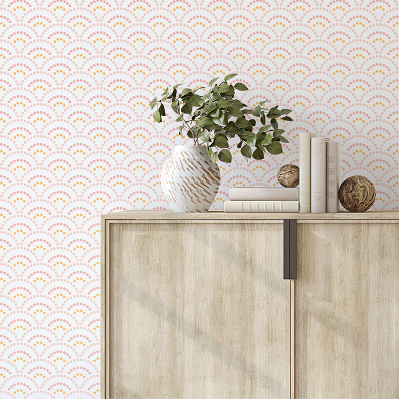 Dotted Arch Peel And Stick Removable Wallpaper | Love vs. Design