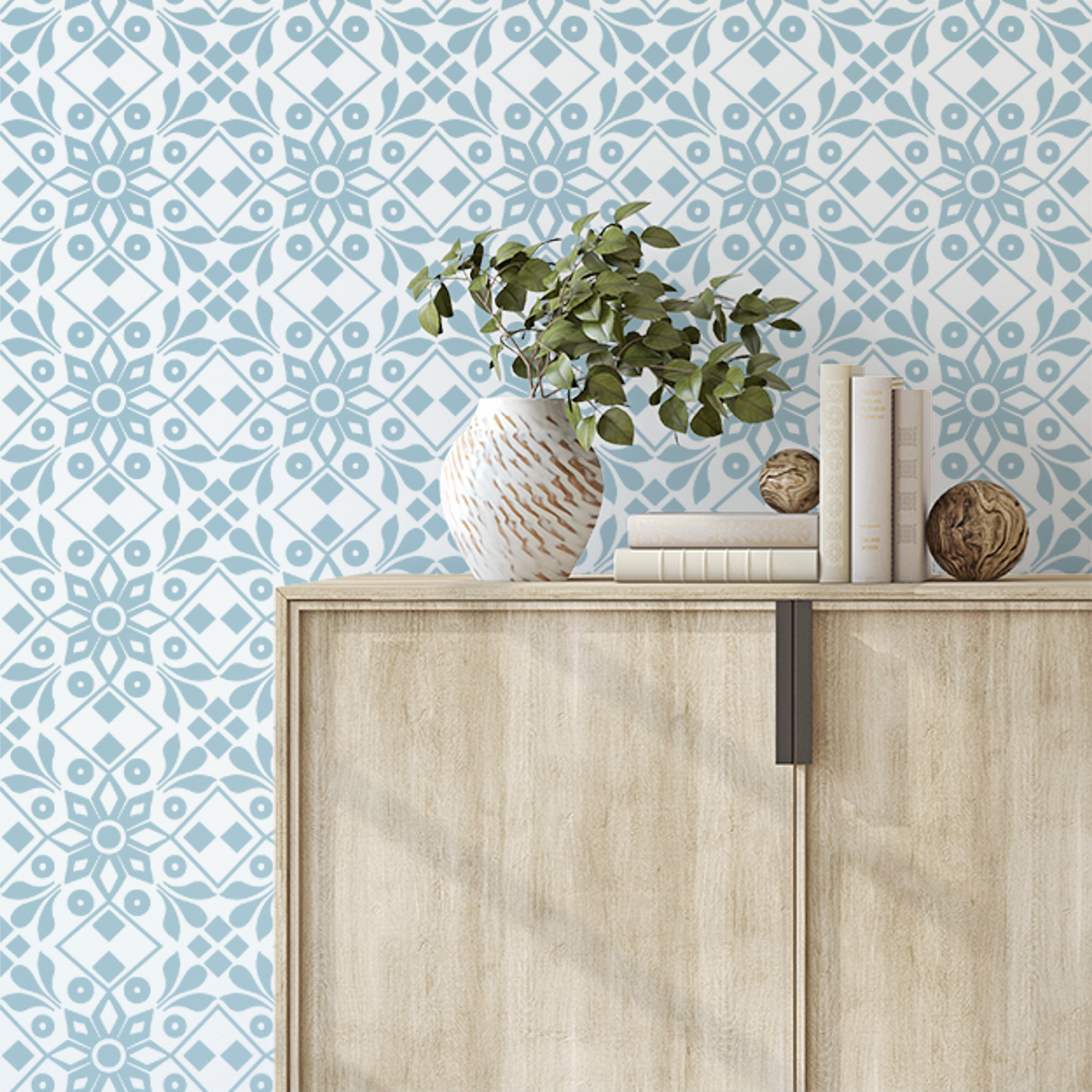 Moroccan Tile Peel And Stick Removable Wallpaper | Love vs. Design