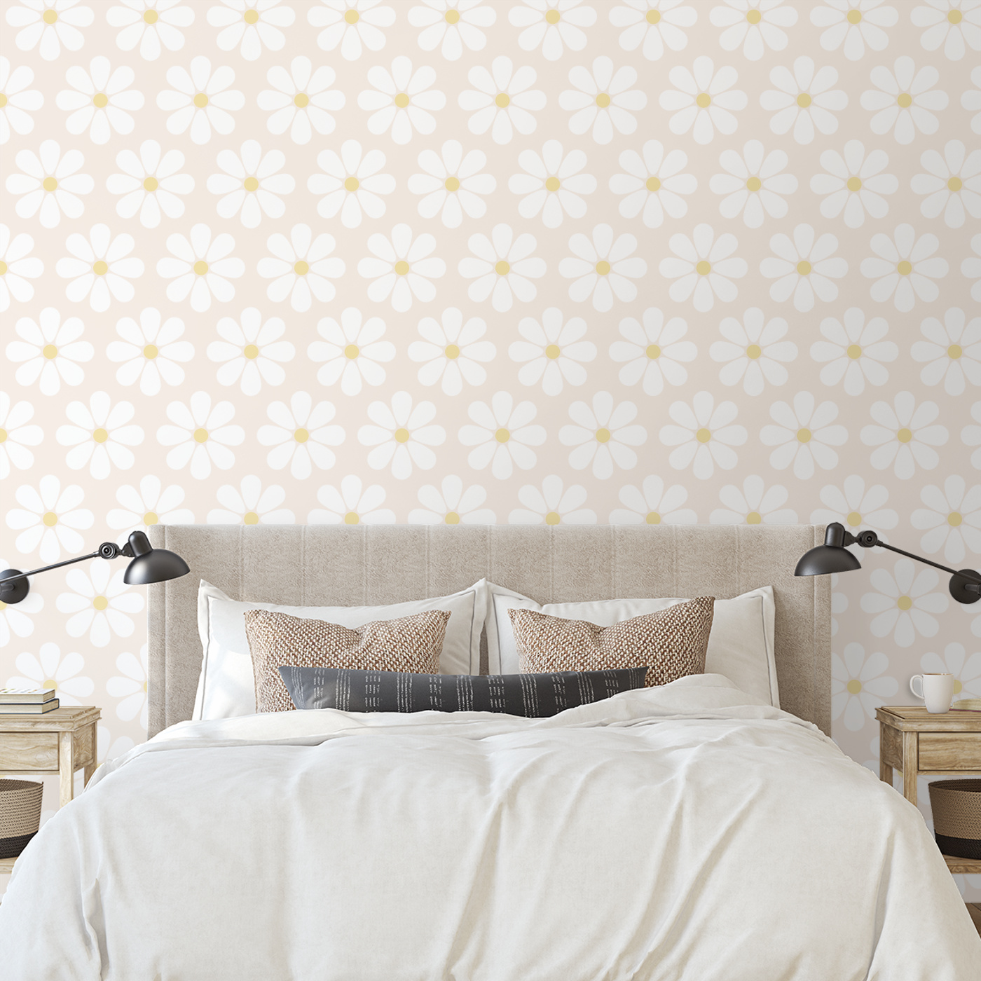 Daisy Chain Peel And Stick Removable Wallpaper | Love vs. Design