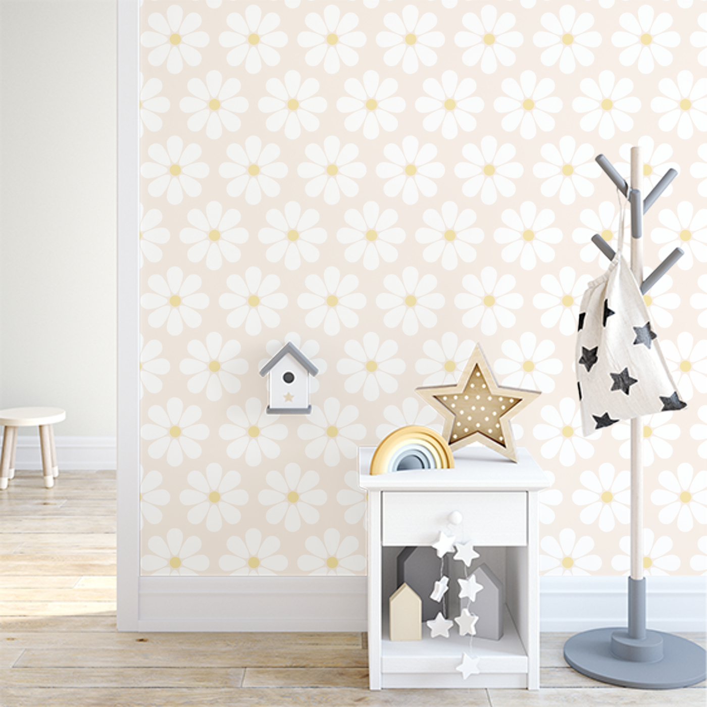 Daisy Chain Peel And Stick Removable Wallpaper | Love vs. Design