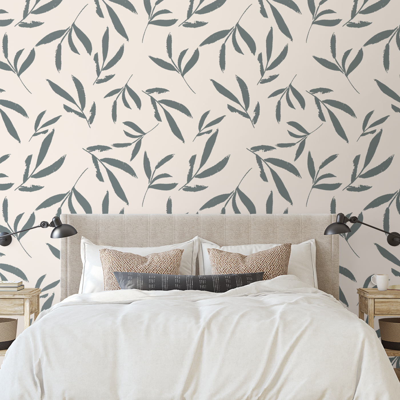 Rustic Foliage Peel And Stick Removable Wallpaper | Love vs. Design