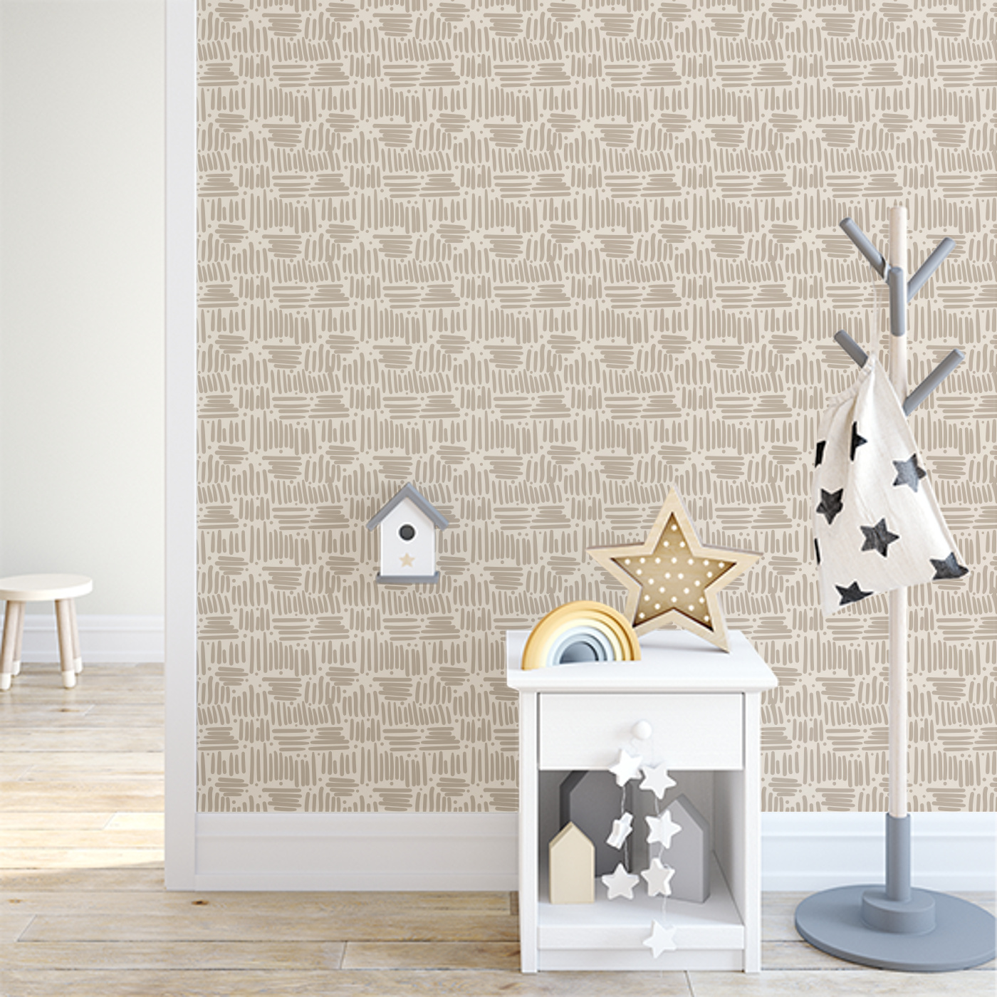 Bold Stacks Peel And Stick Removable Wallpaper | Love vs. Design
