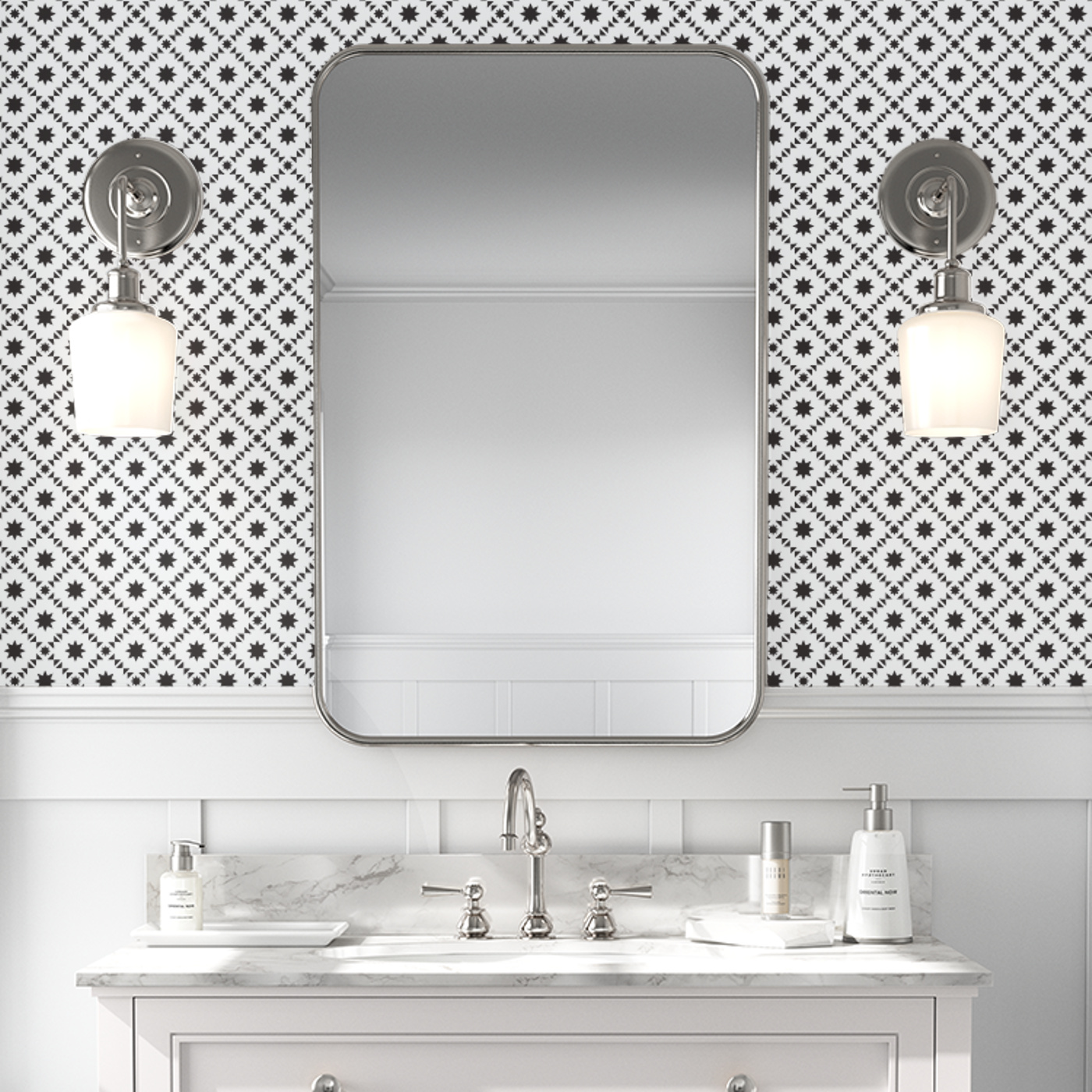 Nova Grid Peel And Stick Removable Wallpaper | Love vs. Design