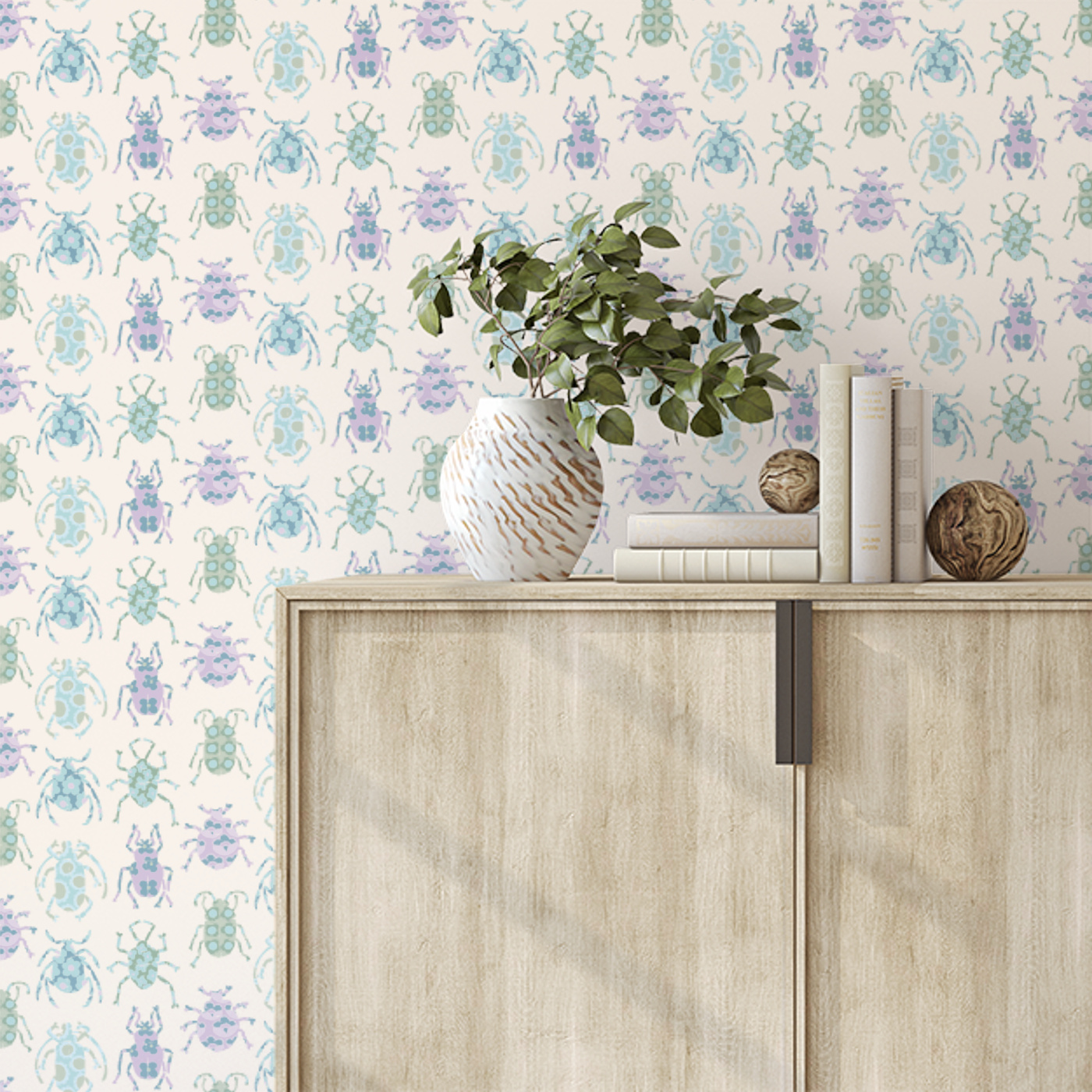 Bright Bugs Peel and Stick Wallpaper | Love vs. Design