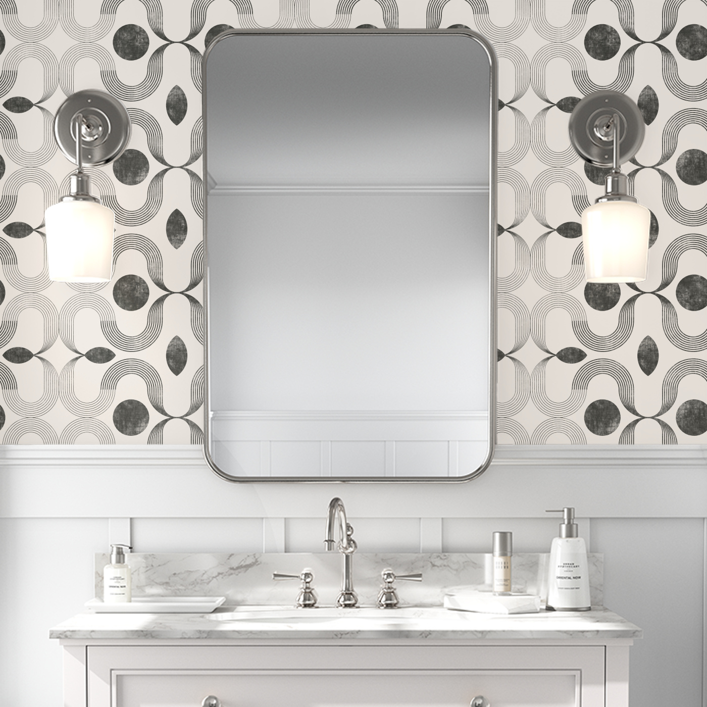 Retro Flow Peel and Stick Removable Wallpaper | Love vs. Design