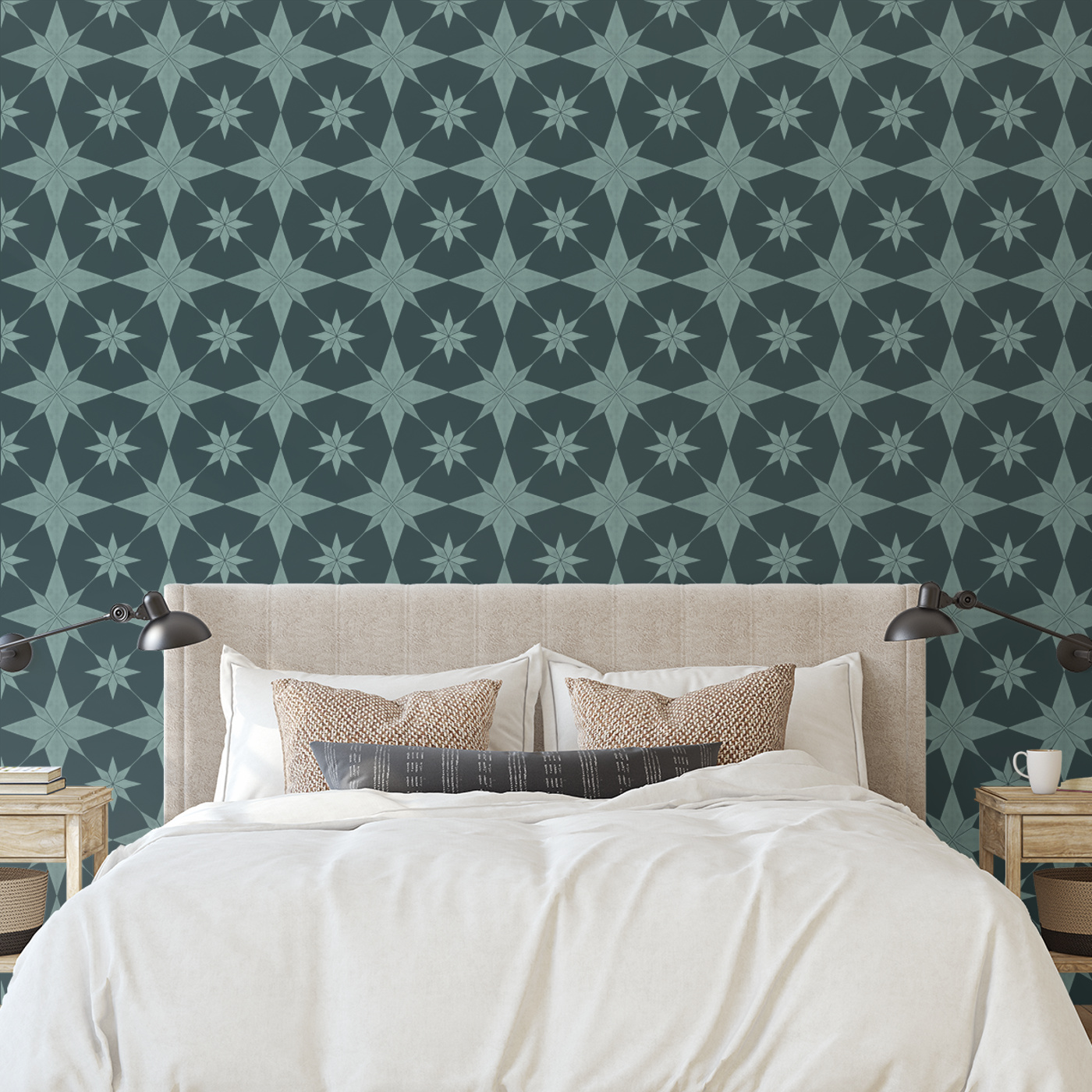 Farmhouse Star Peel and Stick Removable Wallpaper | Love vs. Design