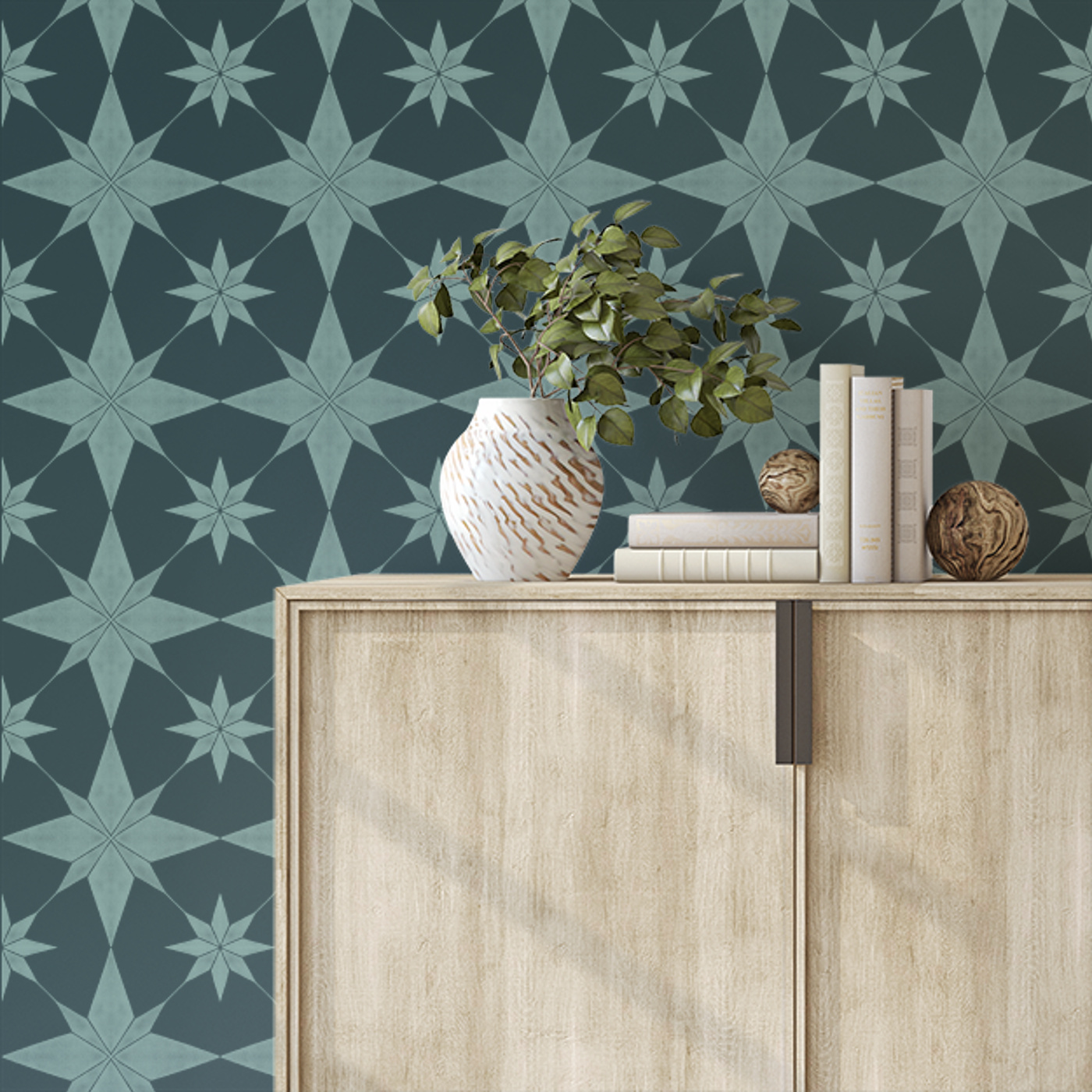 Farmhouse Star Peel and Stick Removable Wallpaper | Love vs. Design
