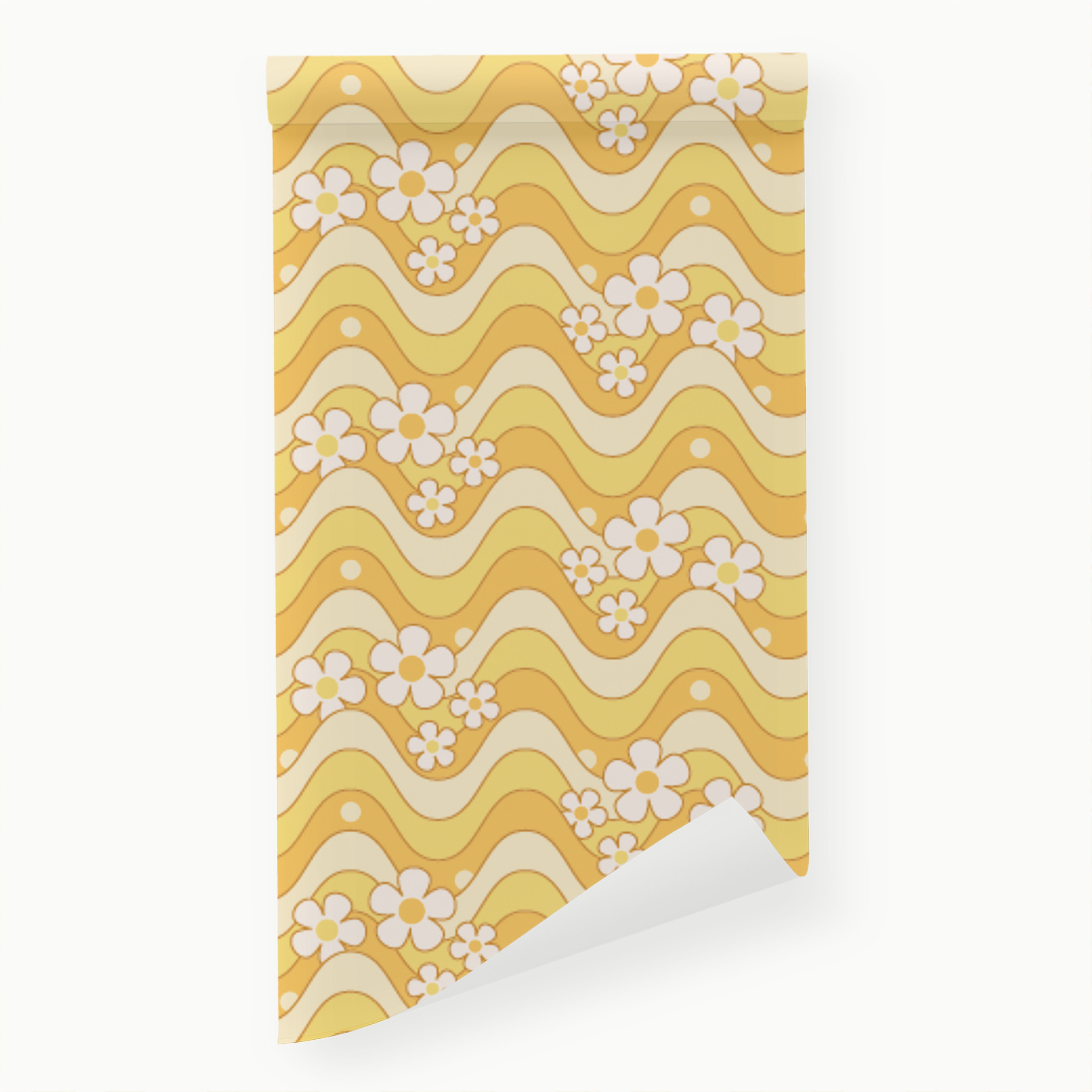 Groovy Floral Peel and Stick Removable Wallpaper | Love vs. Design