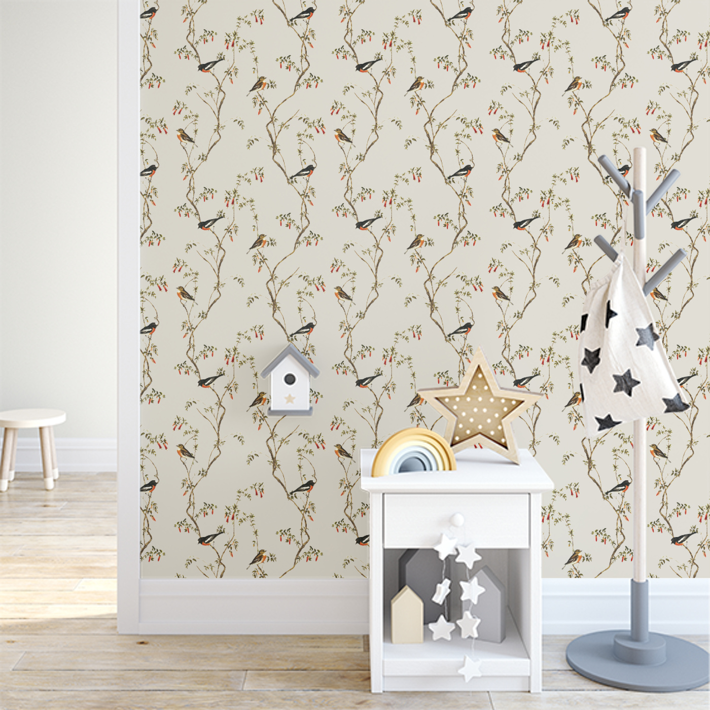 Robin & Vines Peel and Stick Removable Wallpaper | Love vs. Design