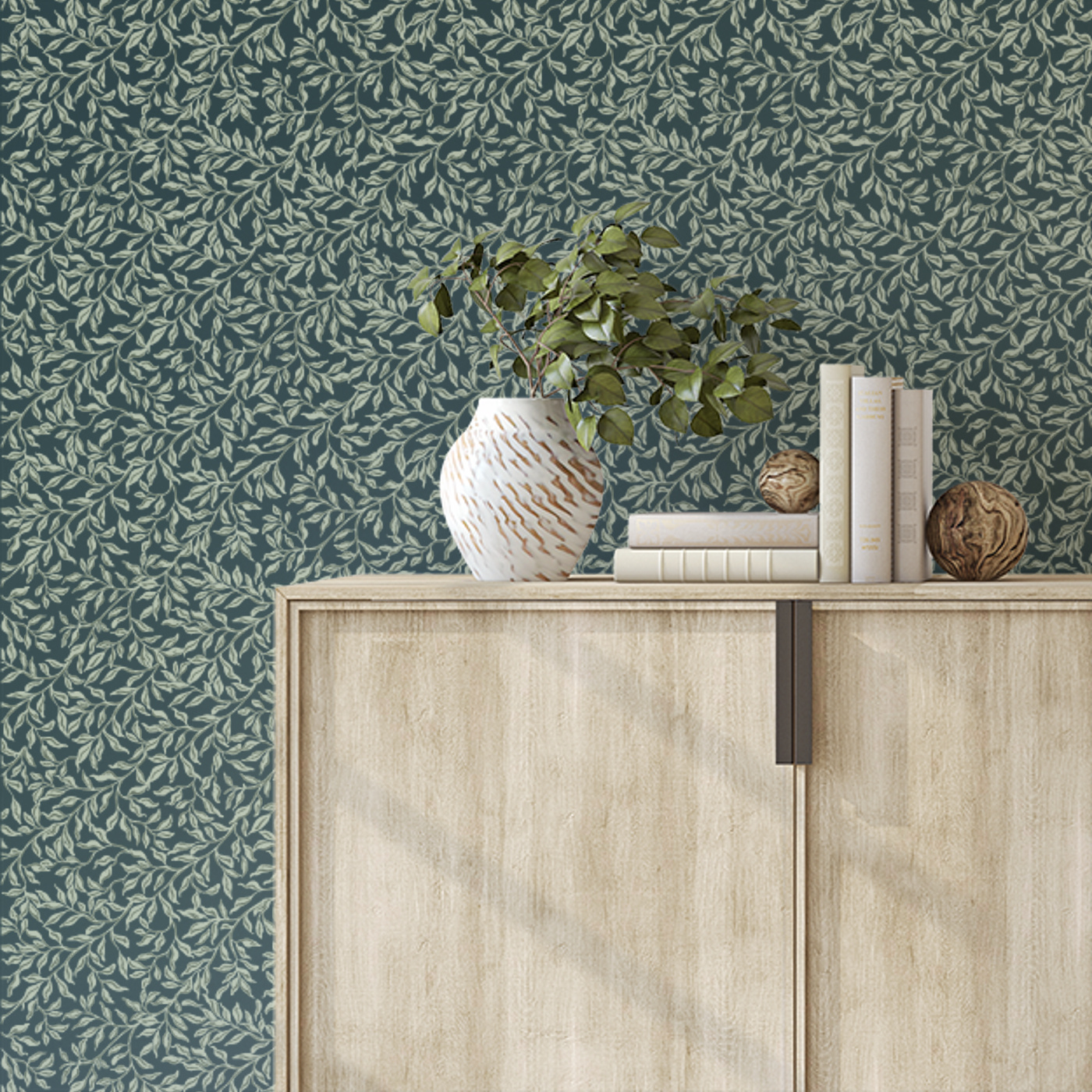 Foliage Finesse Peel And Stick Removable Wallpaper | Love vs. Design