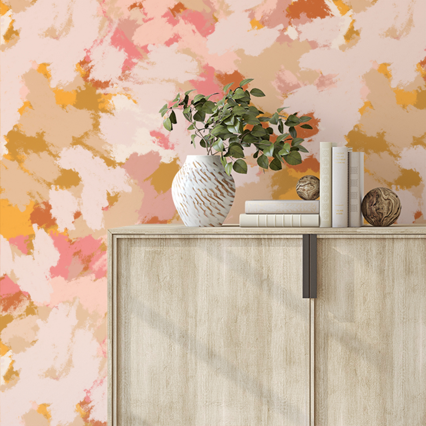 Texture Overlap Peel And Stick Removable Wallpaper | Love vs. Design