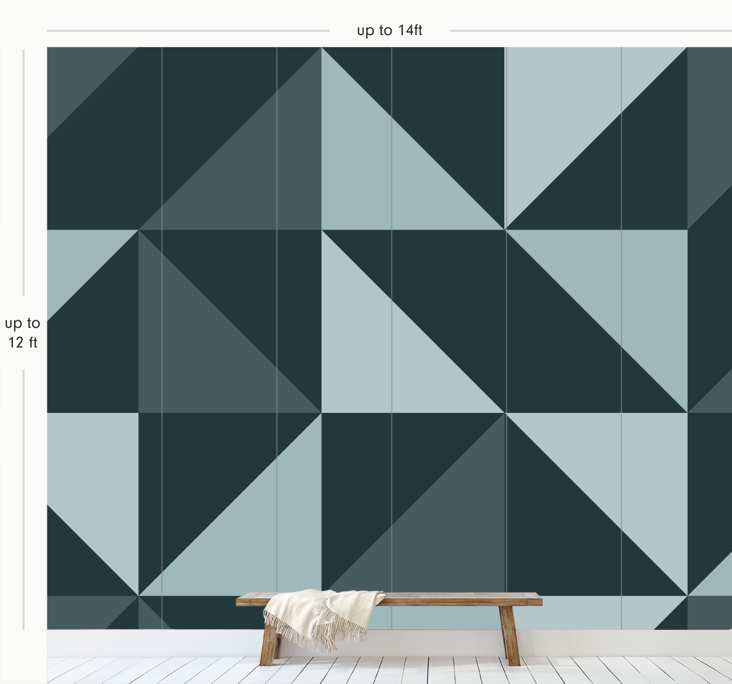 Triangle Panels Peel & Stick Mural by Love vs. Design