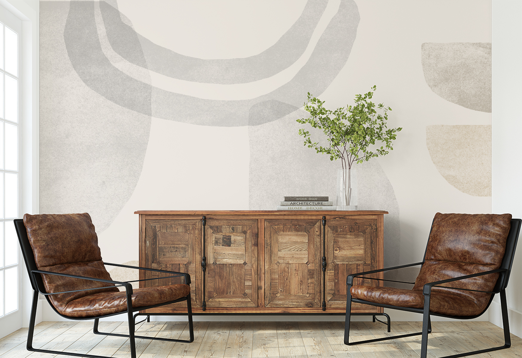 Mod Geometry Peel & Stick Mural by Love vs. Design