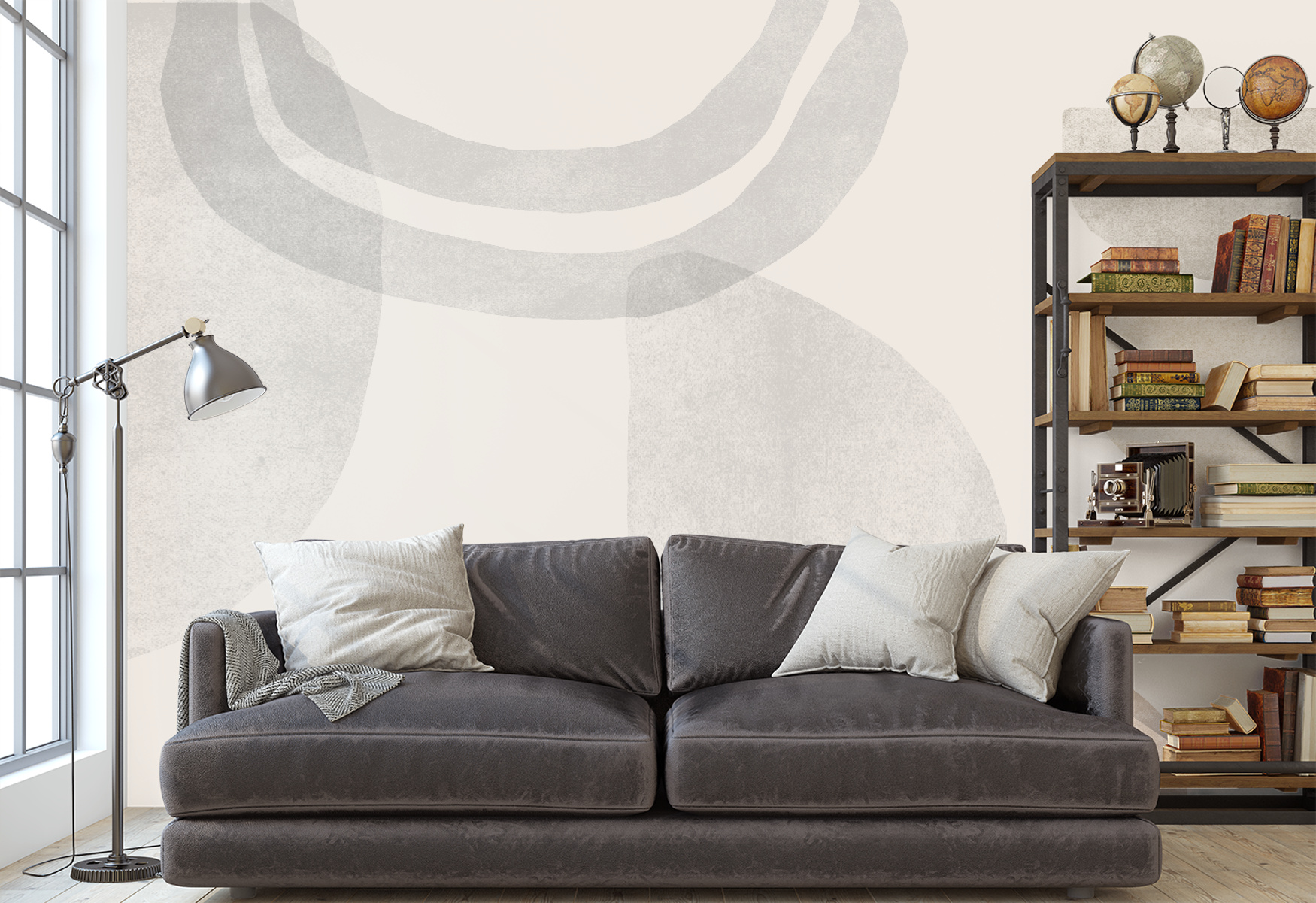 Mod Geometry Peel & Stick Mural by Love vs. Design