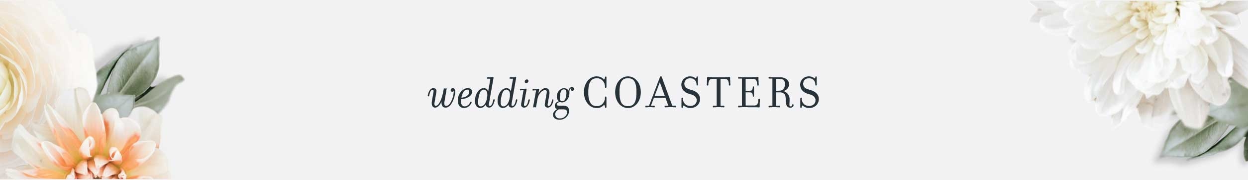 Disposable Wedding Coasters - Match Your Color & Style Free!