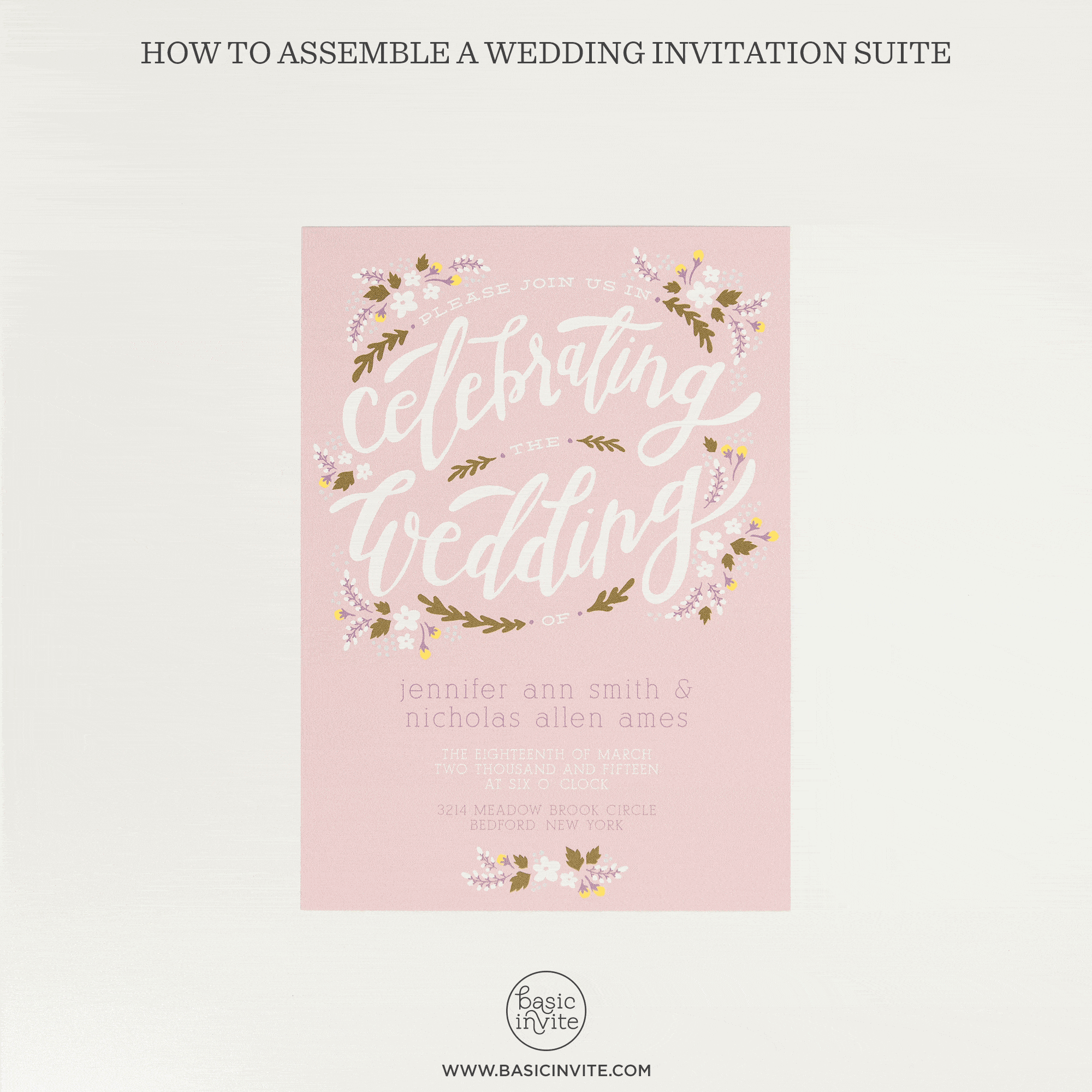 How To Assemble Wedding Invitations - Basic Invite Blog